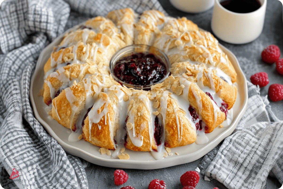 Raspberry Cream Cheese Crescent Ring | Easy Bakery Brunch